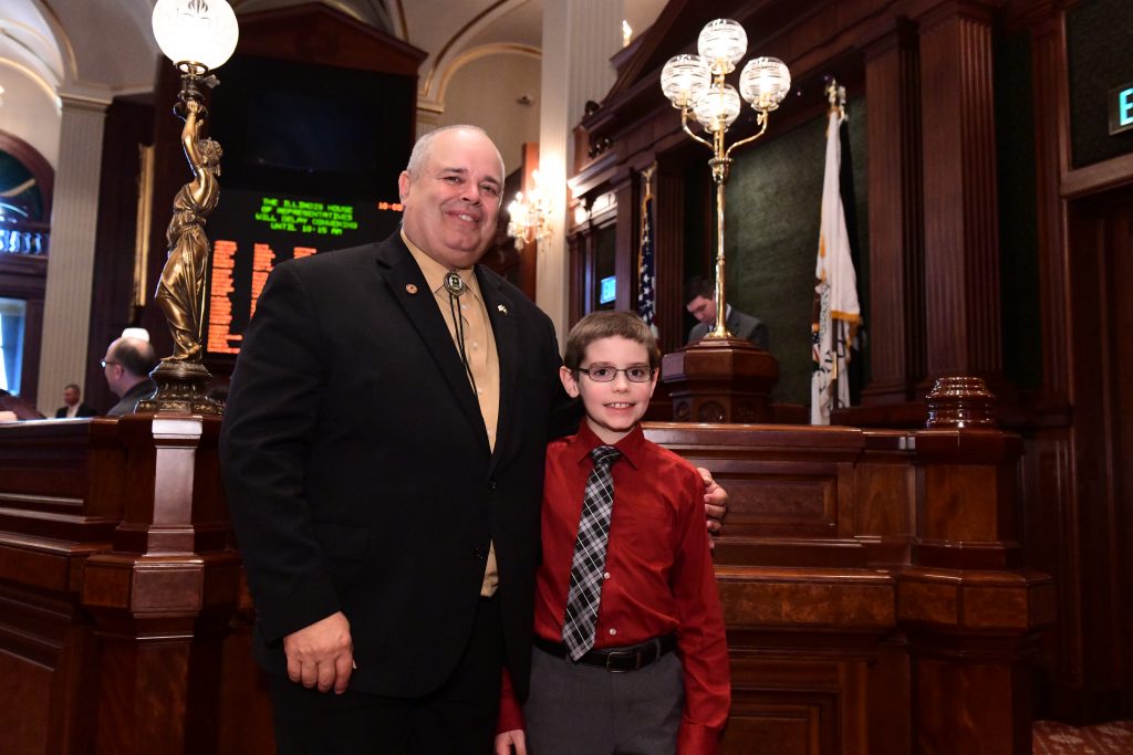 Rep. Swanson hosts Aledo student, Joshua Struble, as Honorary Page in ...