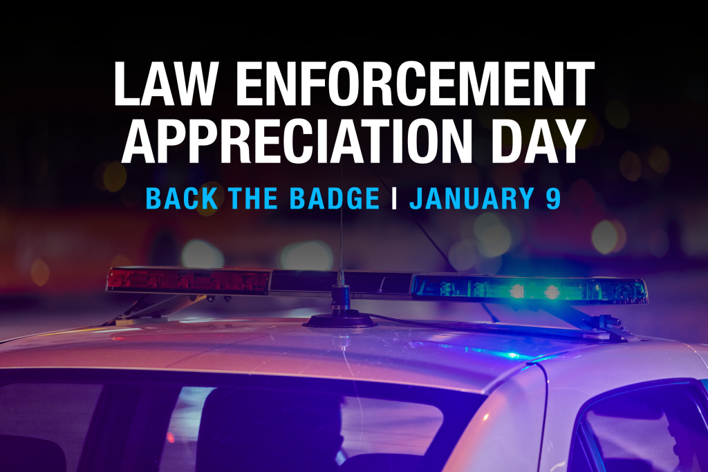 Appreciation for our law enforcement officers - Daniel Swanson